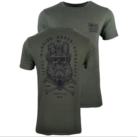 Howitzer | Shirts | Howitzer Style Mens Tshirt Alpha Warrior Military ...